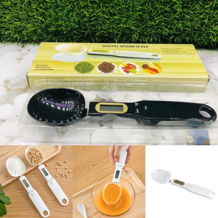 Portable LCD Digital Kitchen Scale Measuring Spoon Gram Electronic ...
