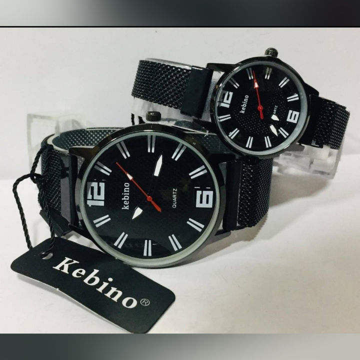 Kebino Black magnet chain luxury couple Watch | Daraz.lk