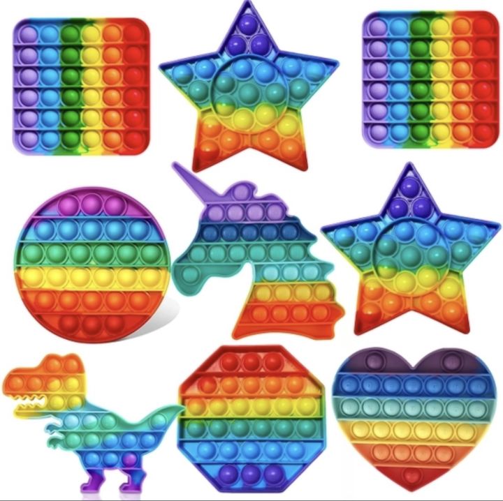 Popit rainbow color-toy | Daraz.lk