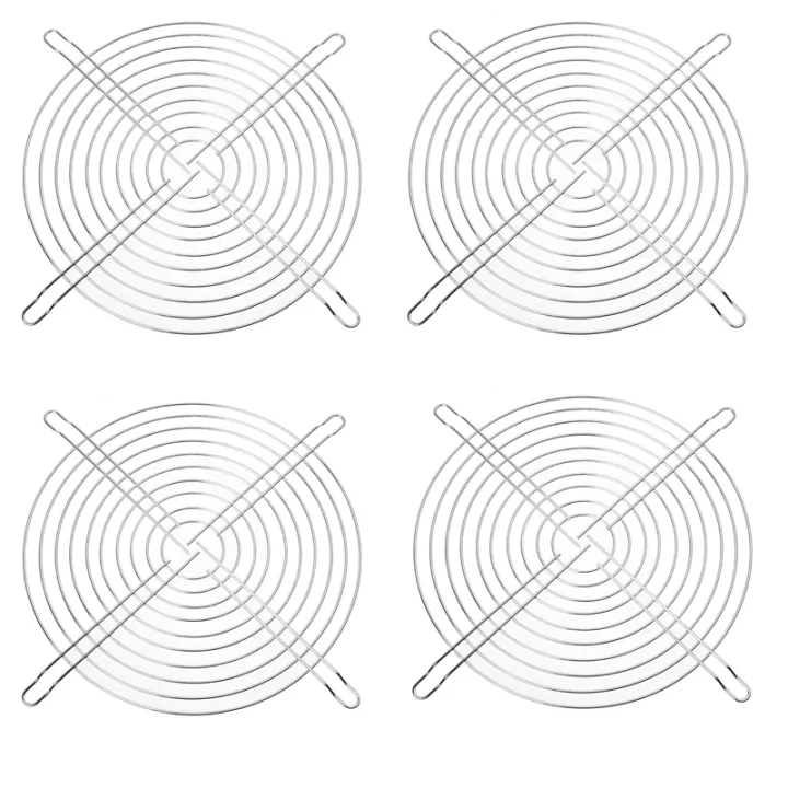 4X Metal PC Computer Case Fan Grill Finger Guard Protection 200mm ...