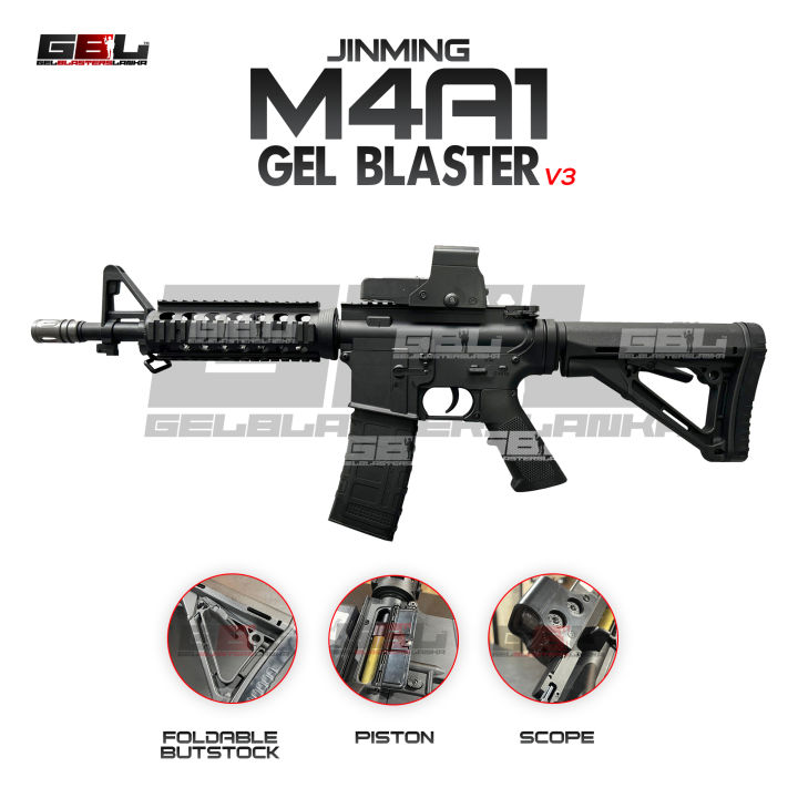 JingMing M4A1 Gen 8 V3 Gel Blaster Toy Gun | Daraz.lk