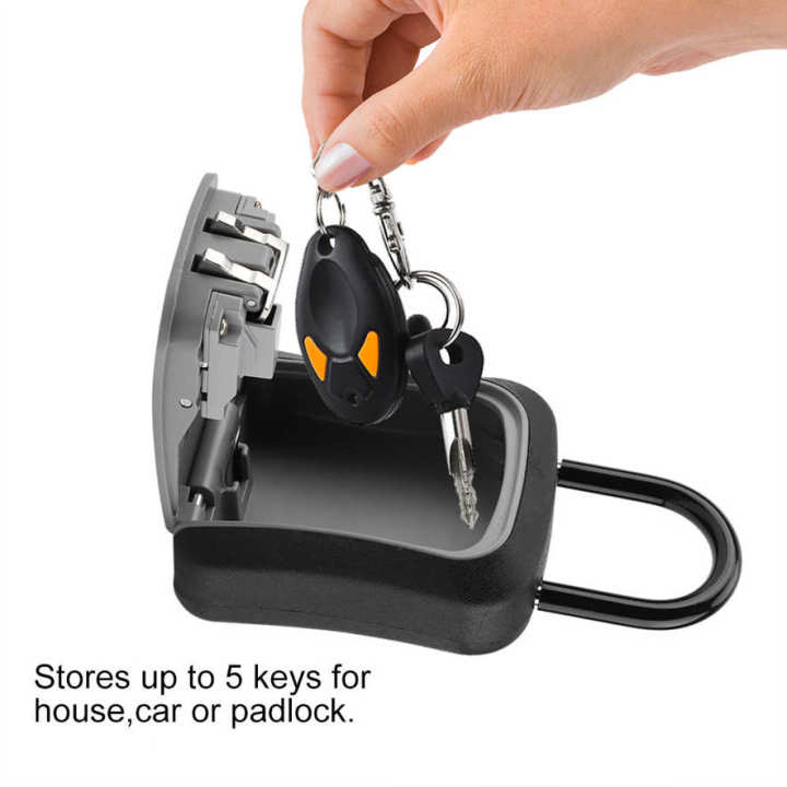 4 Digit Key Safe Security Storage Lock Box Combination Wall Mounted ...