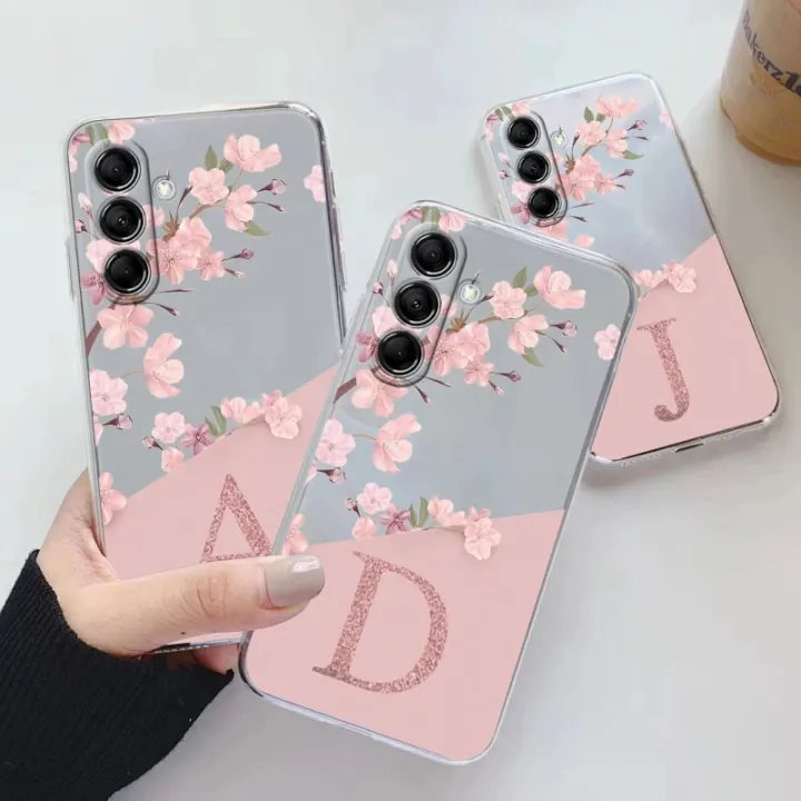 Cute Alphabet Case For Samsung M14 M34 M54 5G Phone Cover Soft Silicone ...