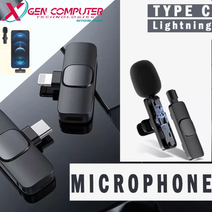 Youtuber Set Portable Lavalier Wireless Microphone For Type C 3.5mm ...