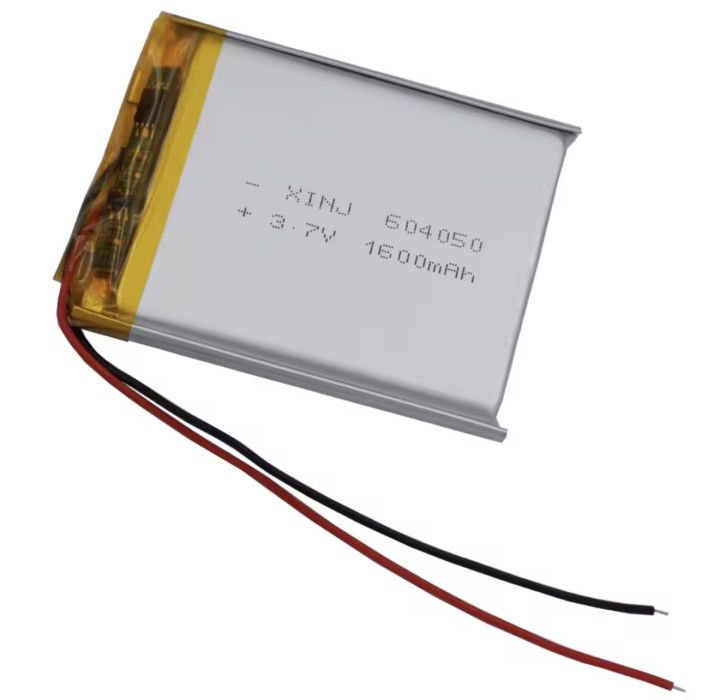 1600mAh 3.7V 604050 Polymer Lithium Rechargeable Battery Li-ion Battery ...