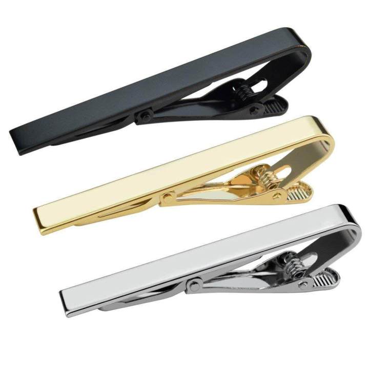3pcs Tie Bar Clip, Tie Tack Pins Tie Clips Men Silver Gold Black ...
