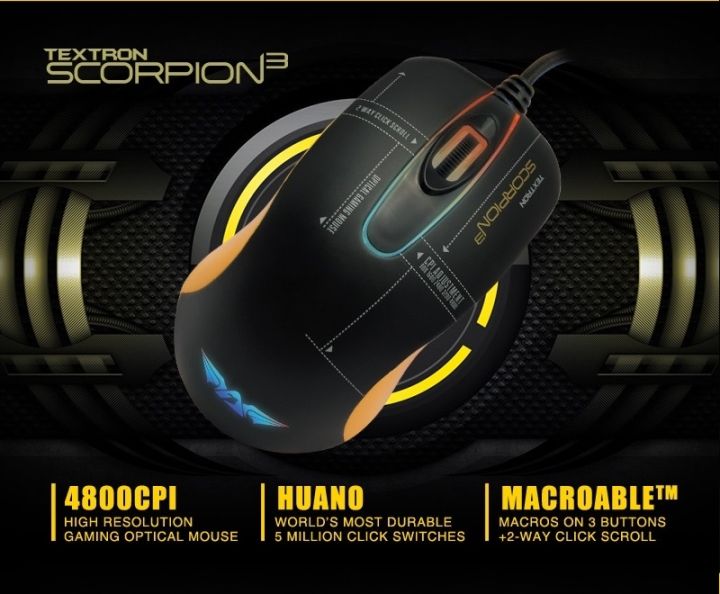 Armaggeddon Textron Scorpion 7 RGB Gaming Mouse With 4800 CPI [Free ...