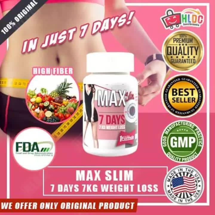 Pure Herbal Medicine MAX SLIM 7 DAYS Made In USA Weight Loss m7db ...