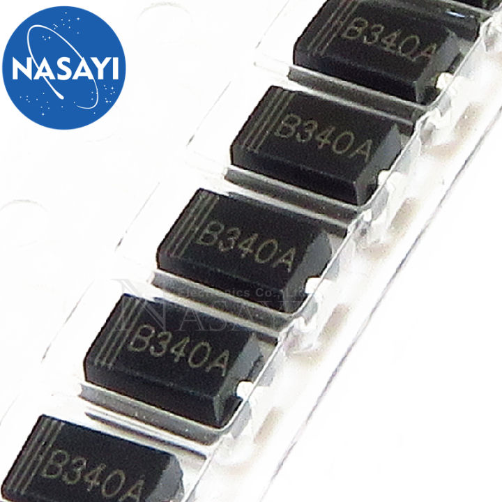 50pcs SMD B340A-E3 61T B340A SMA screen printing B34 40V 3A Schottky ...