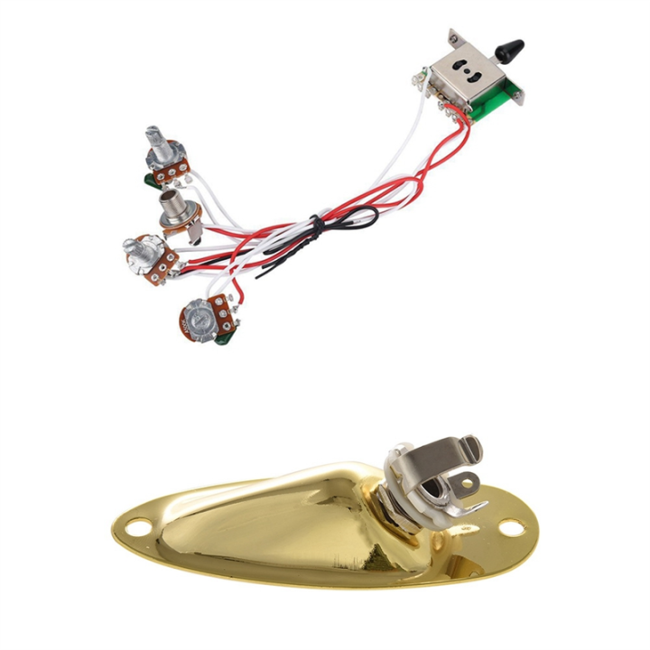 1x Pots for Strat Guitar PreWired 1 Volume 2 Tone Control 5 Way Switch ...