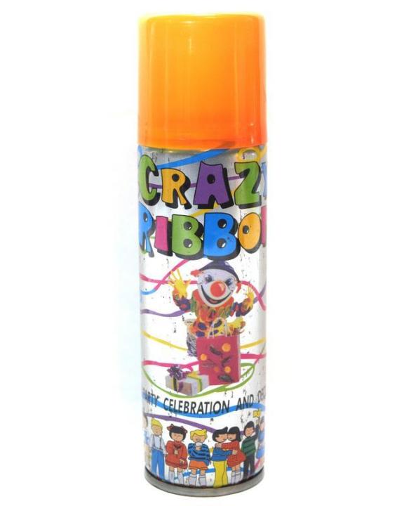 Crazy Ribbon Spray - Orange | Daraz.lk