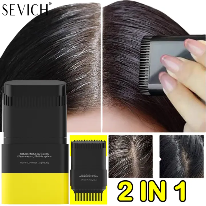 3 Colors Portable Hair Dye Stick 15g Waterproof Hairline Root Concealer ...