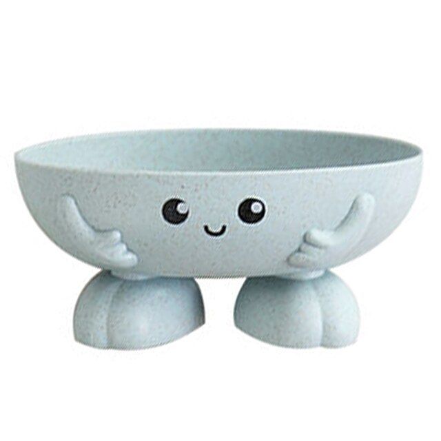 Wall-Mounted Box Toilet Soap Cup Bathroom Double-Layer Drain Suction ...