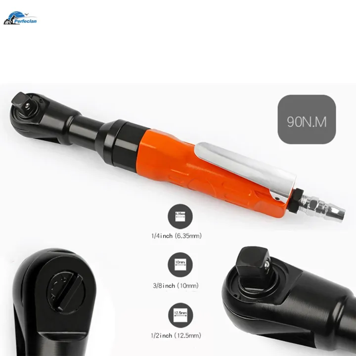 Air Pneumatic Ratchet Wrench Right Angle Mini Professional Heavy Duty ...