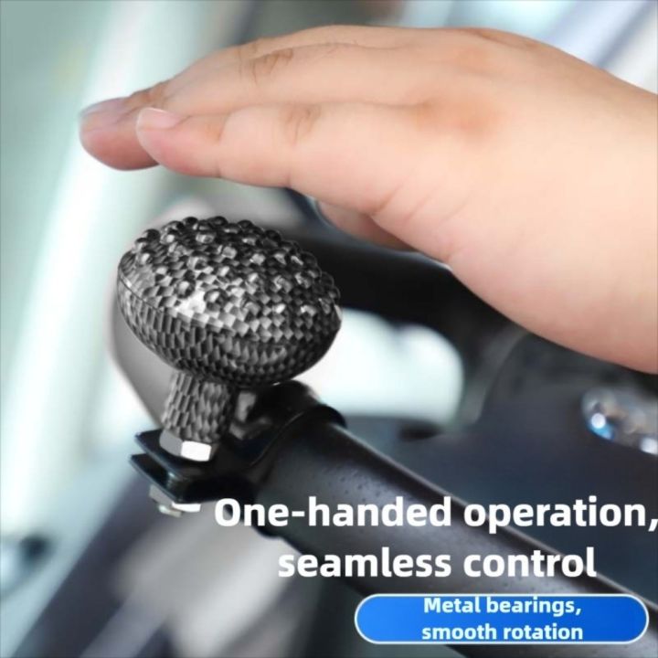 Universal ABS Steering Wheel Spinner Knob Rotating Car Turning Steering ...