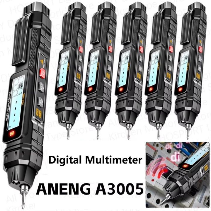 ANENG A3005 Intelligent Induction Pen Multimeter True RMS Auto AC/DC ...