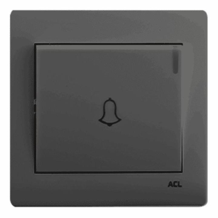 Acl Elegance One Gang Bell Press Switch - Grey | Daraz.lk