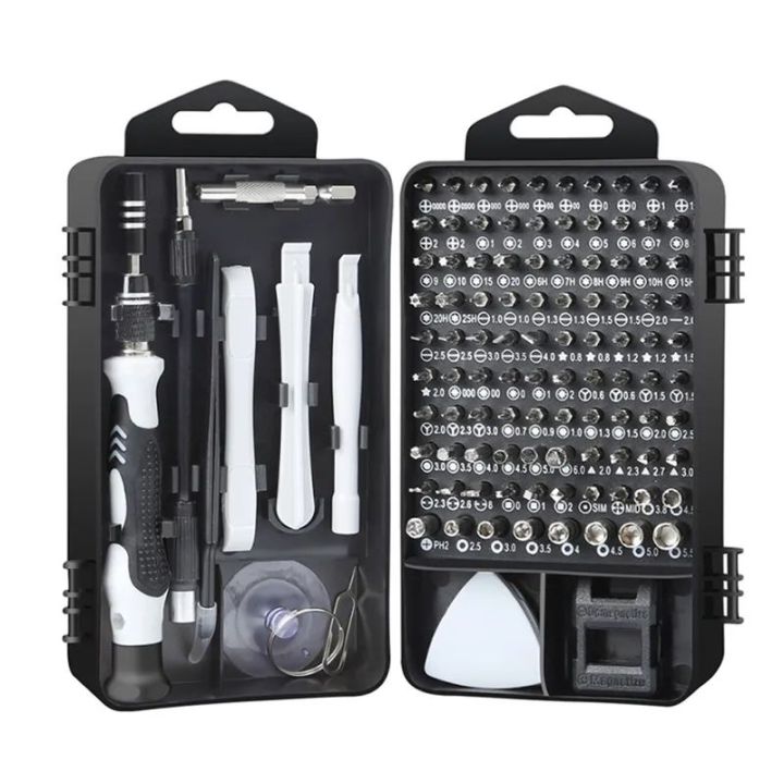 122 In 1 Precision Screwdriver Set Magnetic Screw Bits Pocket Wrench Watch Phone Repair Hand ...