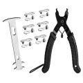 (GGBR) Bicycle Chain Repair Tool Kit with Bike Link Plier, Chain Wear ...