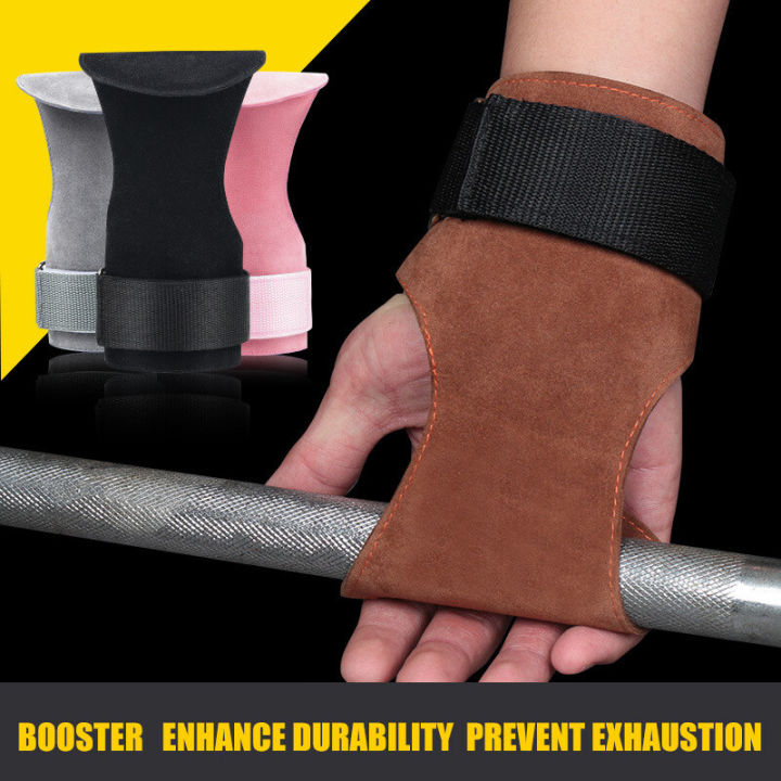 1 Pair Hand Grips Fitness Gloves Anti-Skid Weight Lifting Gloves Gym Powerlifting Palm ...