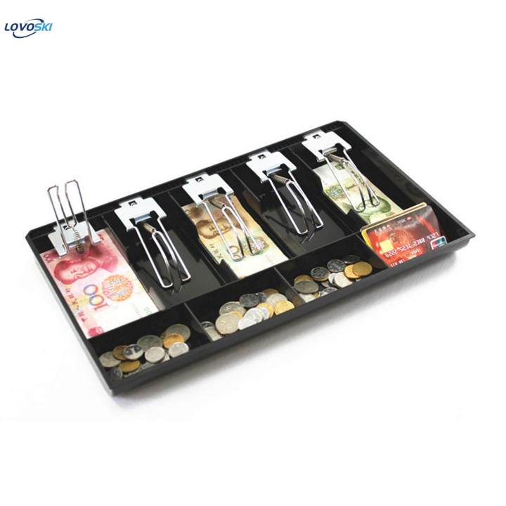 Cash Register Drawer Insert Tray with Metal Spring Loaded Clips for ...
