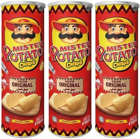 Mister Potato Crisp, Assorted Flavor, 100 gm, Pack of 3(FROM DUBAI)NUSS ...