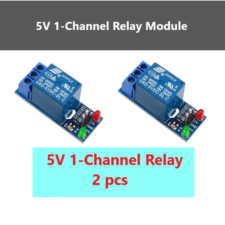 2pcs of 5V DC One Channel Relay Modules for Electronics Projects | Daraz.lk