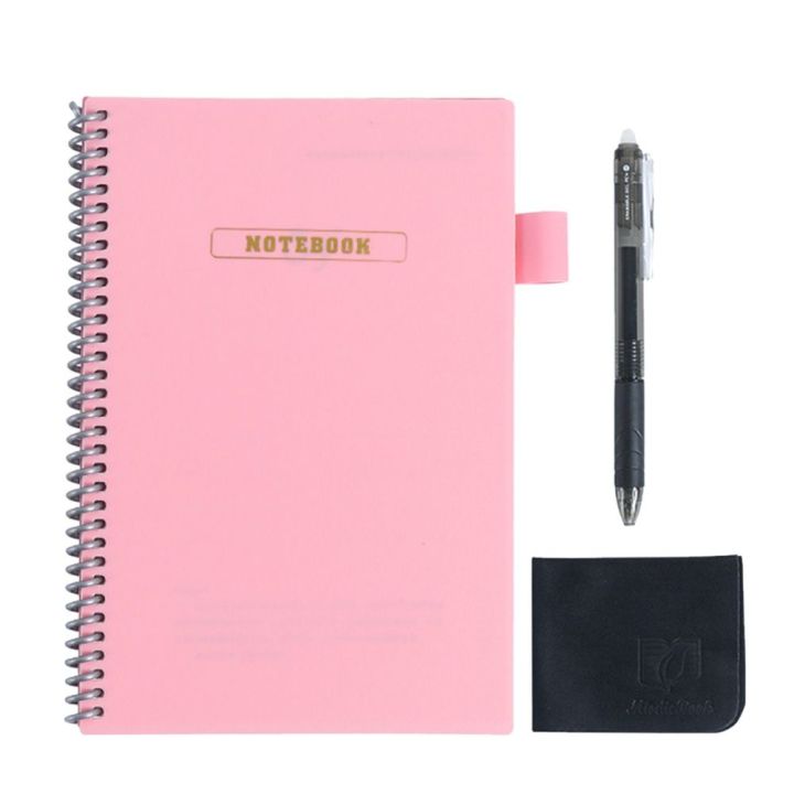 A5 Erasable Notebook Paper Reusable Smart Wirebound Notebook Portable ...
