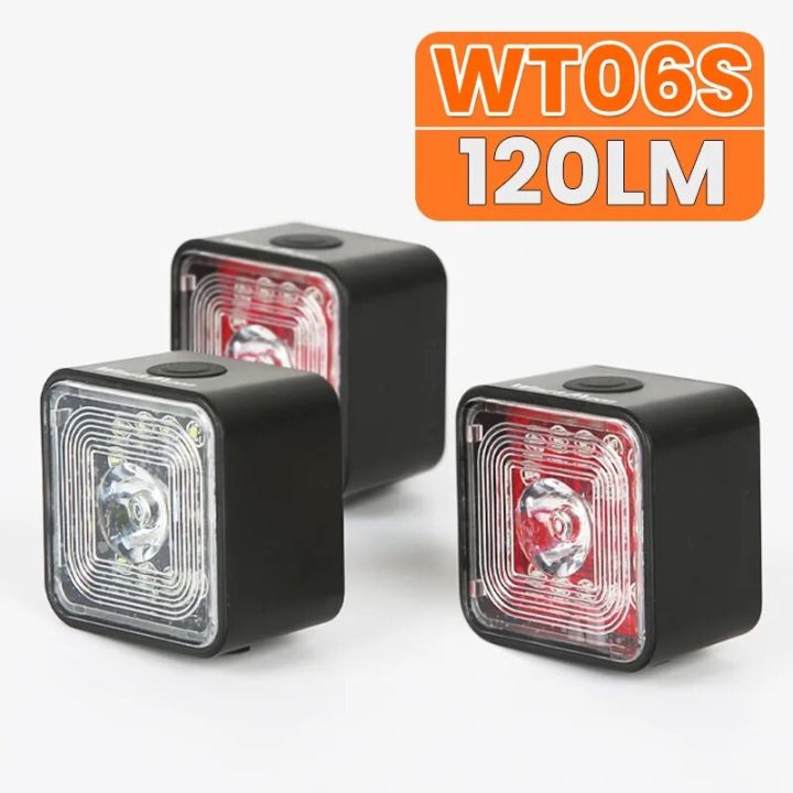 120LM Bicycle Smart Brake Sensing Light Rear/Front Sets IP66 Waterproof ...