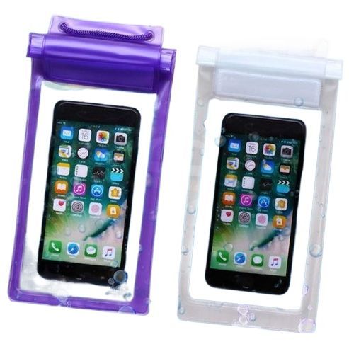 3 Zip Lock Waterproof Transparent Mobile Bag Sand, Dust Proof Swimming ...