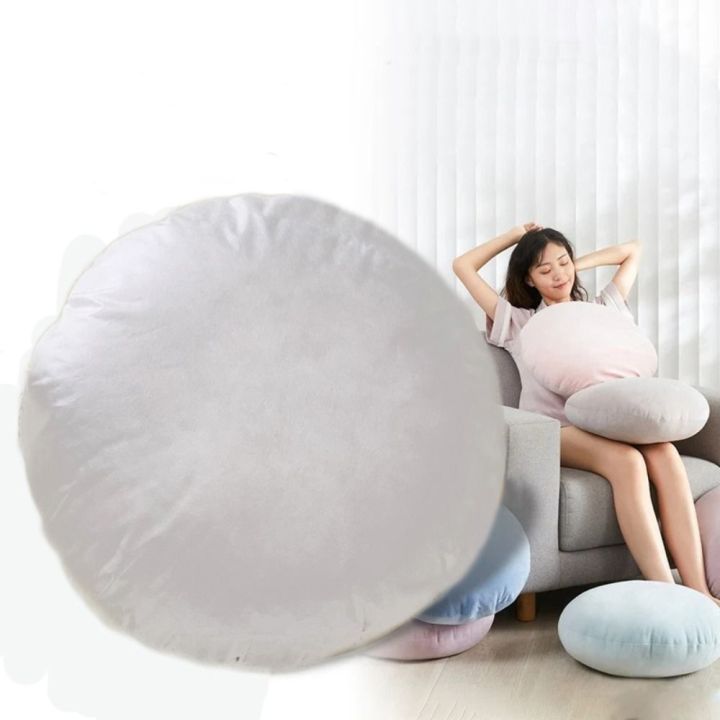 Multiple Sizes Cotton Round Pillow Core Soft White Cushion Insert Core ...