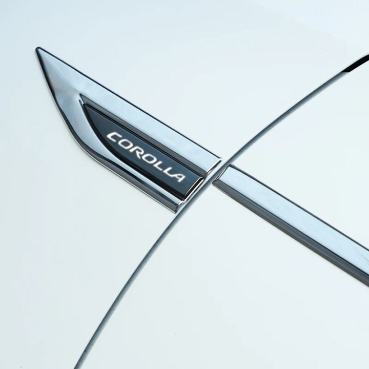 Car Emblem Accessories 2pcs/Set For Toyota Corolla car Fender Metal ...