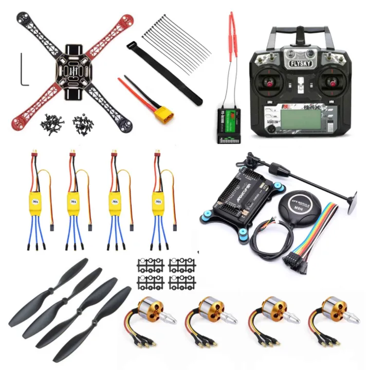 F450 Drone Kit Combo Pack with Apm 2.8 Flight Controller Flysky FSi6X ...