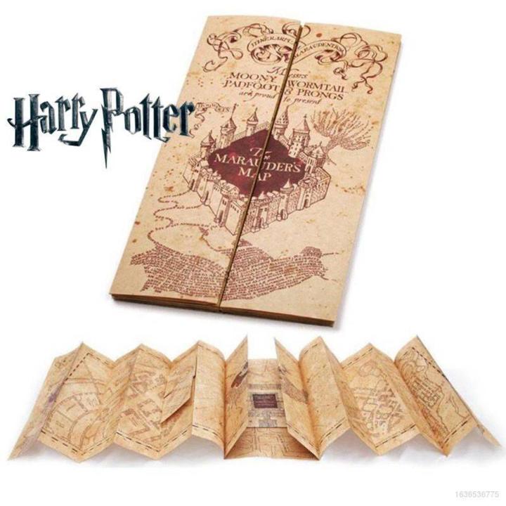 Harry Potter Marauder Map 3D Collectors Map - Hogwarts Secret Maps ...