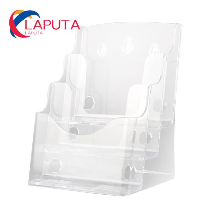 Acrylic A5 Document Rack 3-tier Acrylic Brochure Holder Display Stand ...