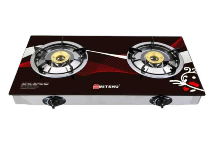 Mitshu Gas Cooker Glass Top Double Burner - MGS-GT622 | Daraz.lk