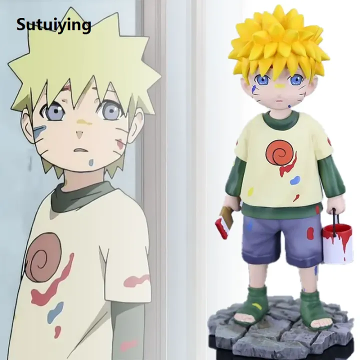 Sutuiying 16cm Naruto Anime Figure Uzumaki Naruto Childhood Cute Action ...