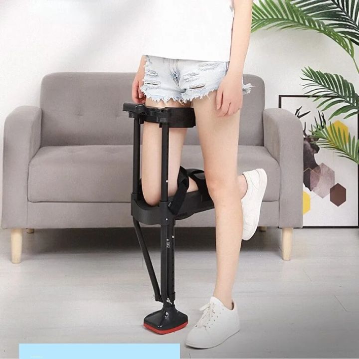 Single Leg Telescopic Walking Aid Support-Free Walking Aids Knee Walker ...