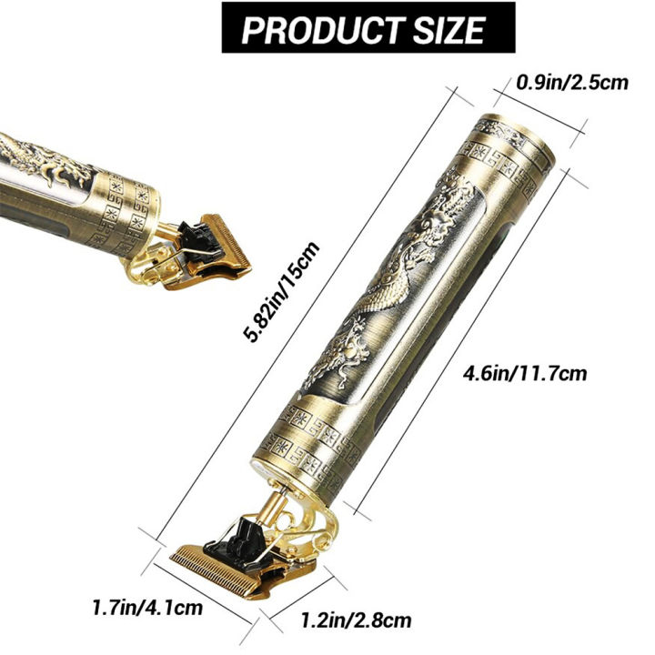 Trimmer for Men Rechargeable Hair Clipper Professional Vintage T9 ...