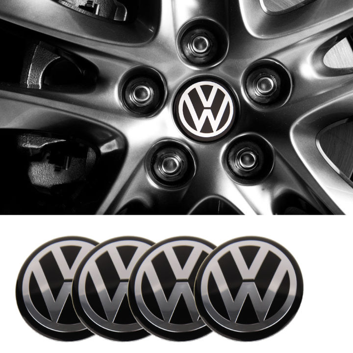 4Pcs Car Wheel Center Emblem Stickers Hubcap Badge Decals for ...