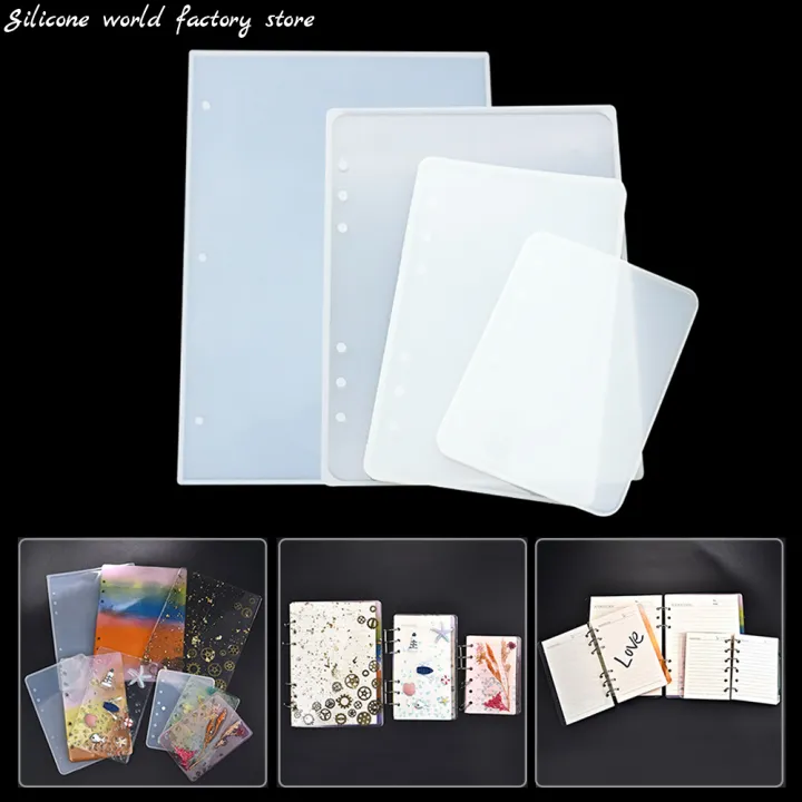 Silicone A4 A5 A6 A7 Diy Notebook Cover Resin Mold Crystal Epoxy ...
