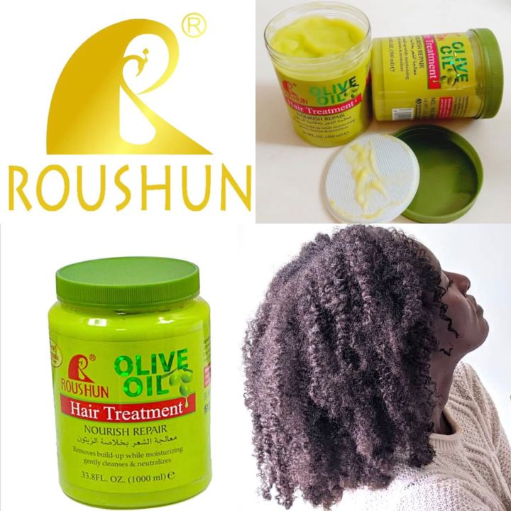 Roushun Refreshing And Smoothing Olive Hair Treatment 500Ml | Daraz.lk