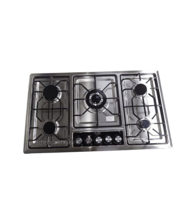 5 Burner Silver Stainless Steel Gas Cooker/Cooker Hob – Euro | Daraz.lk