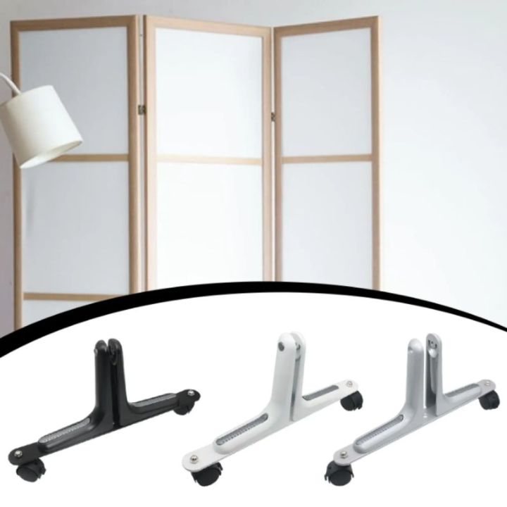 Folding Screens Adjustable Room Divider Screen Holder Movable Wheels ...