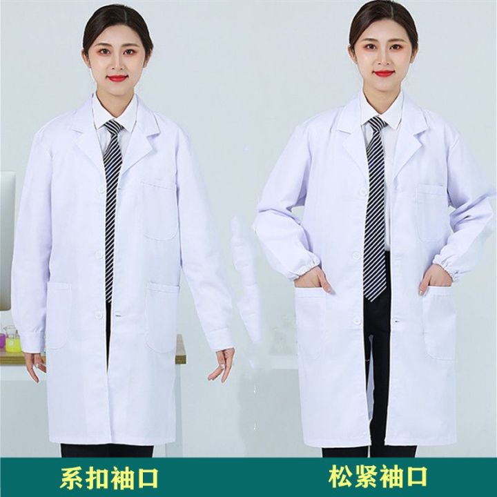 Lab Coat Men's and Women's Winter Clothing Doctor Work Clothes Summer ...