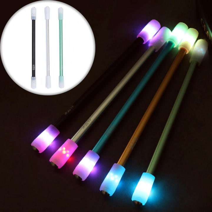 Pressure Relief LED Spinning Pen Smooth Rotation Aluminum Alloy ...