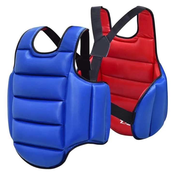 Karate Breastplate Soft Training Uniform for Taekwondo Target Foam Red ...