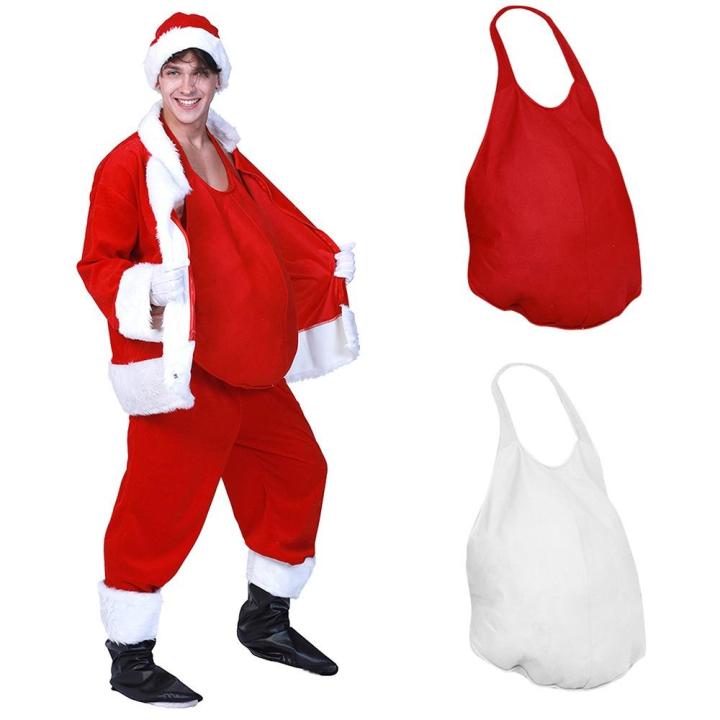 Fabric Santa Claus costume Village Christmas decorations belly prop ...