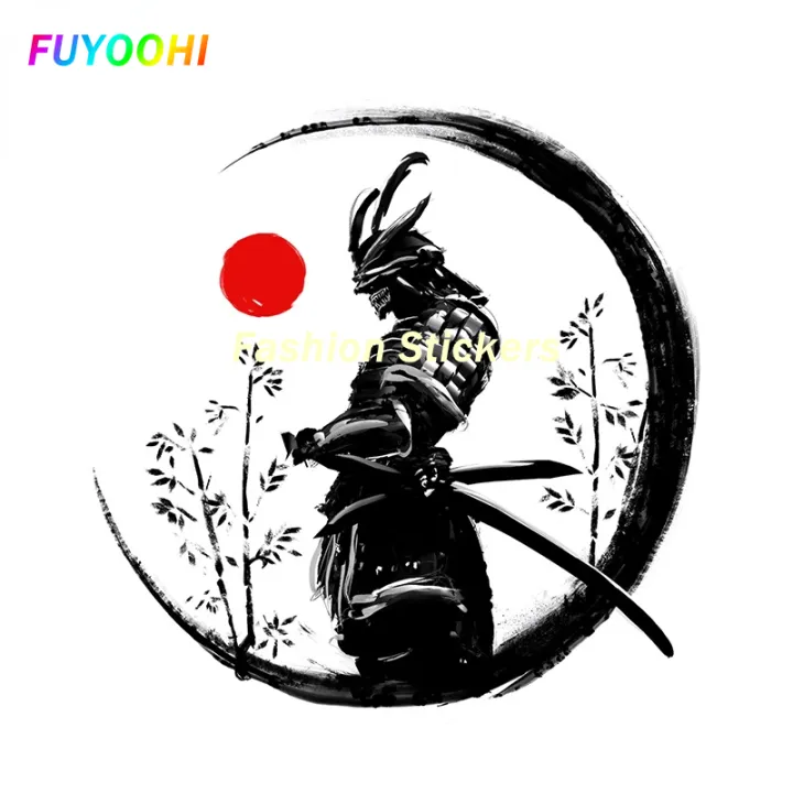 FUYOOHI Stickers Creative Samurai Warrior Vinyl Car Sticker Scratch ...