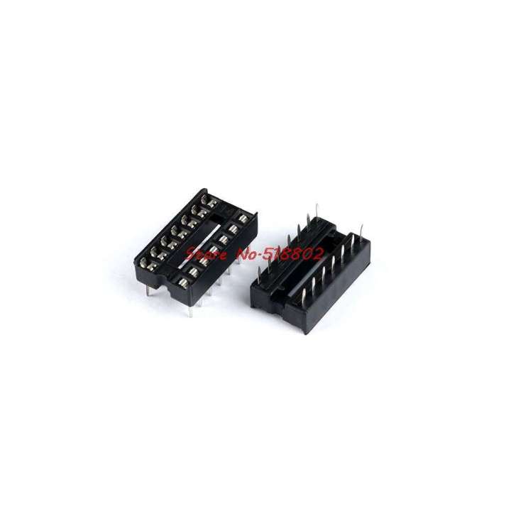 100pcs / lot Block 14P IC Sockets DIP-14 Straight 14 Pin DIP Socket Crew In Stock | Daraz.lk